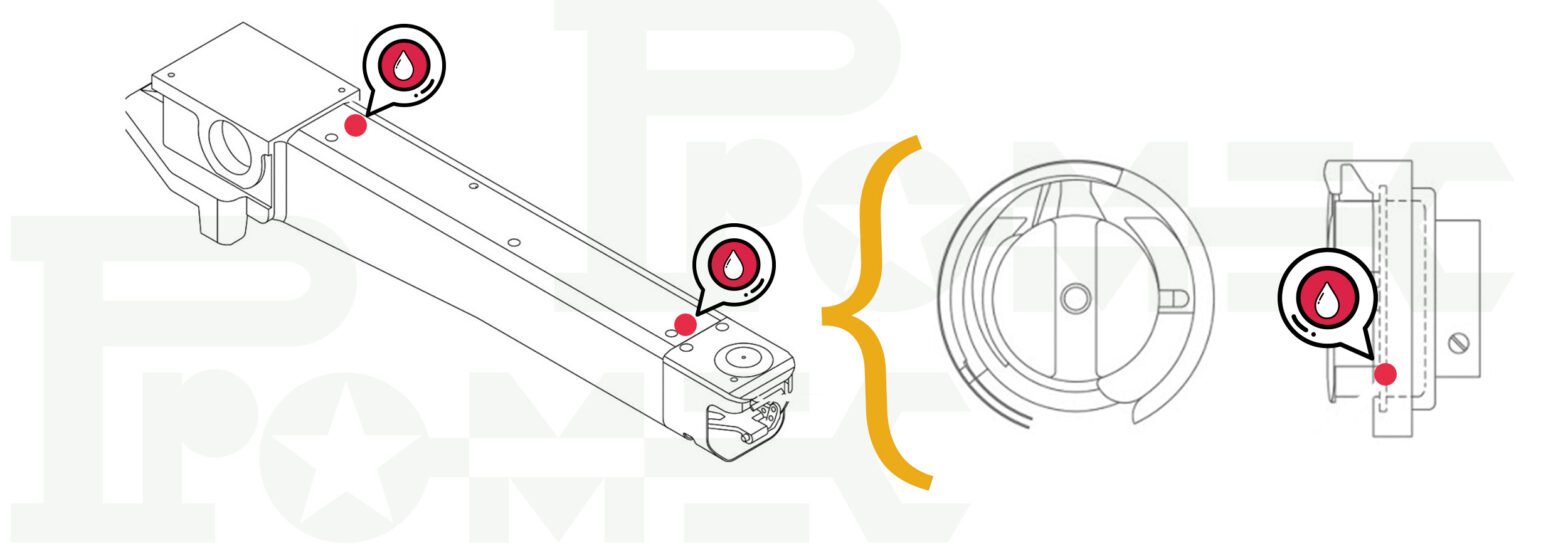 ¿Lubricas adecuadamente tu máquina bordadora? - Lubricación